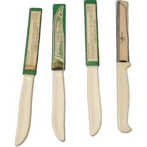 Quikut | Kitchen | 3 Vintage Quikut Quikkle Stainless Steak Knives ...